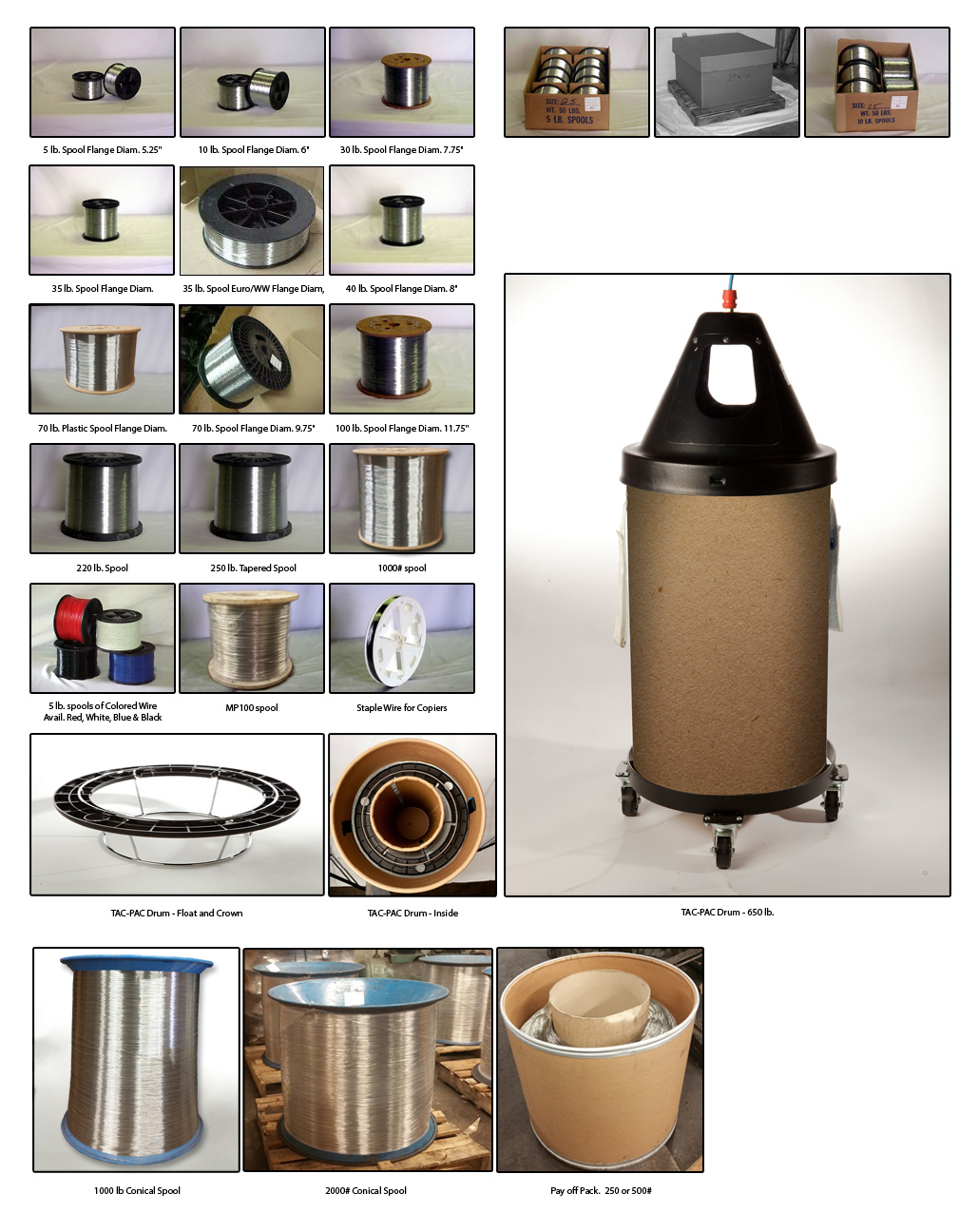 Spools and Packaging